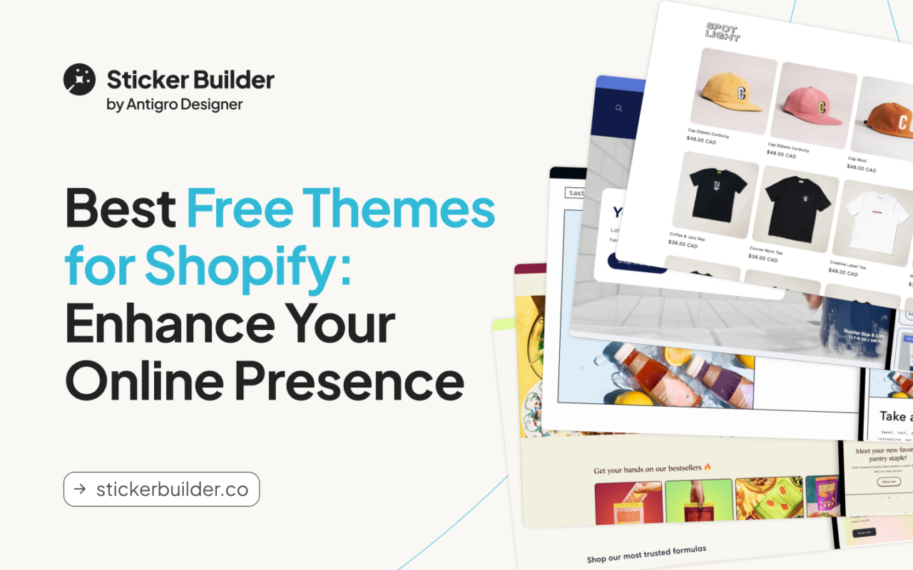 Best Free Themes for Shopify Enhance Your Online Presence - Sticker ...